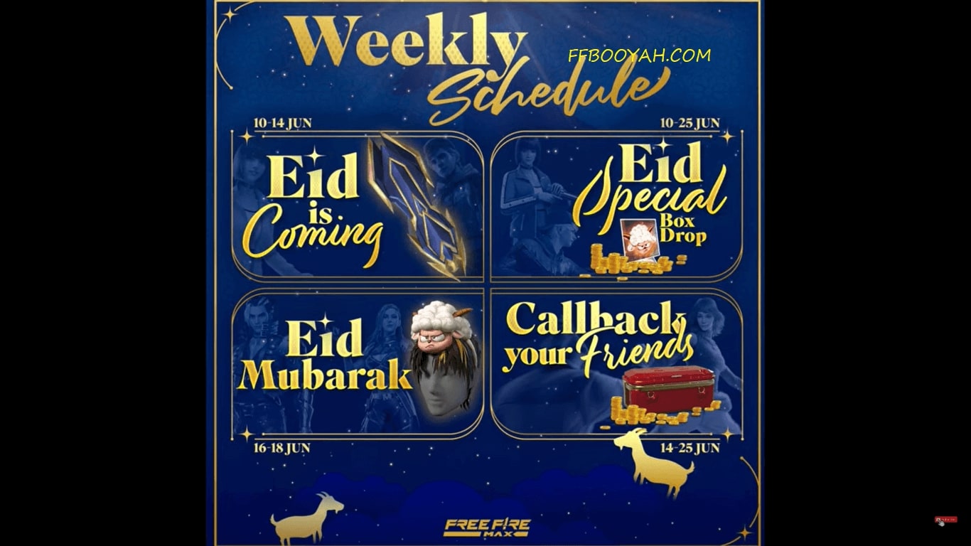 Free Fire MAX Eid 2024 Event items leaked: Release Date, Free rewards ...