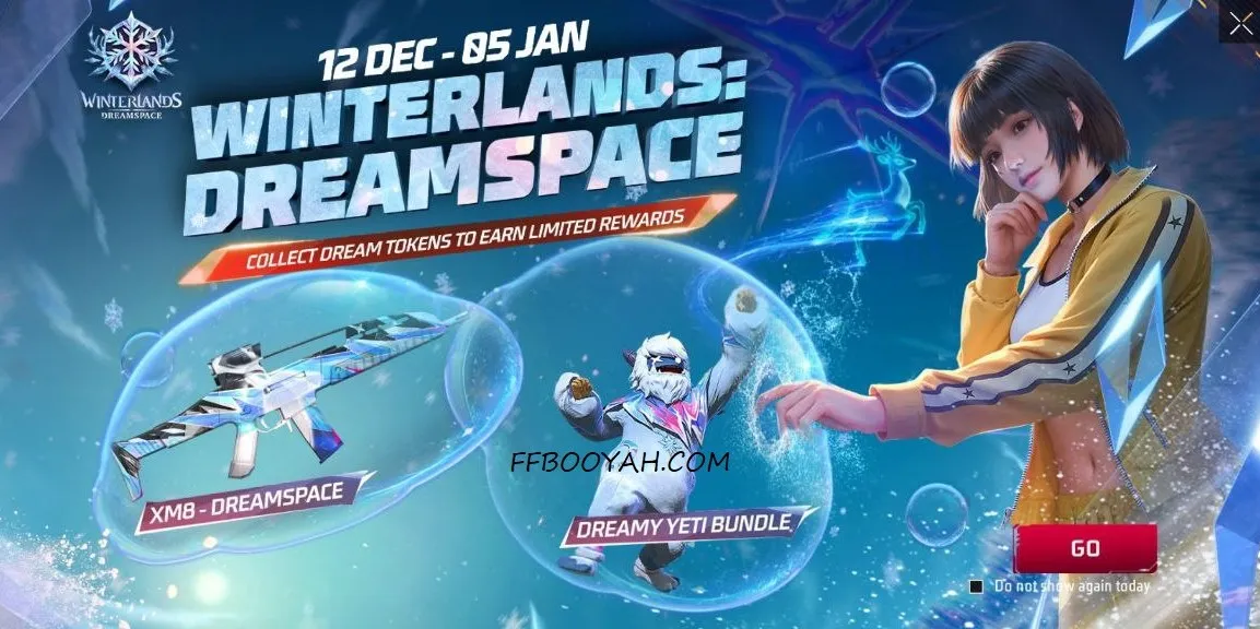 Get the Yeti Bundle and the XM8 Dreamspace for free from Free Fire MAX ...